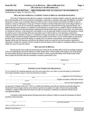 Fillable Online Form DC-231 Fax Email Print - pdfFiller