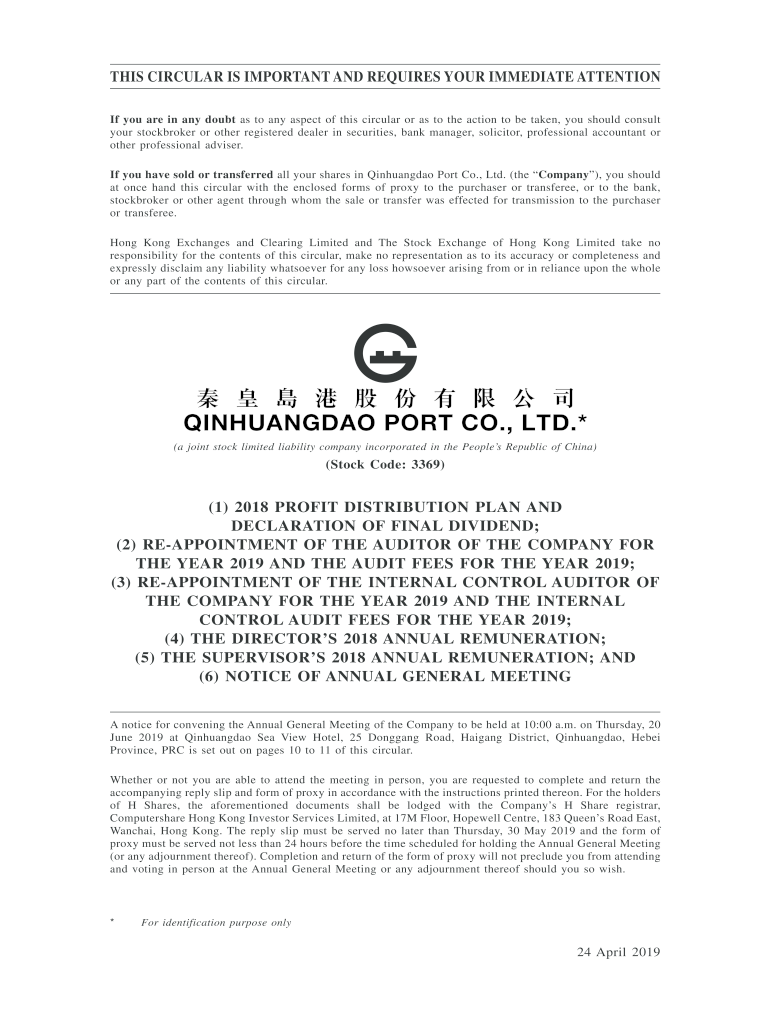 Fillable Online CIRCULAR DATED 8 APRIL 2020 THIS CIRCULAR IS IMPORTANT ...