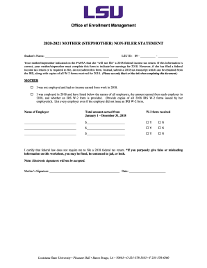 Fillable Online Tax Return Transcript Request, Mother - Louisiana State ...