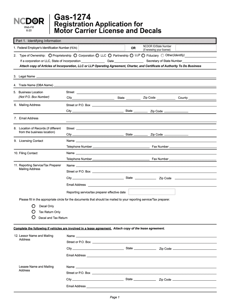 Gas 1274: Fill out & sign online | DocHub
