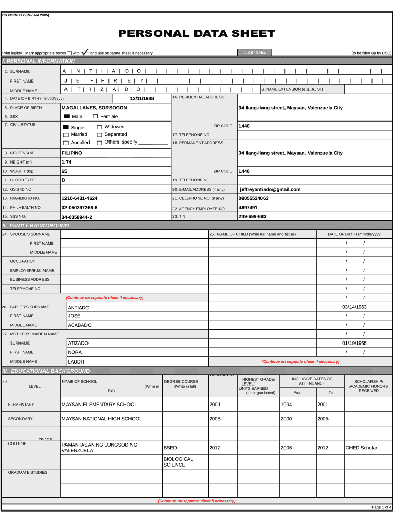Fillable Online Pds Form - Fill Online, Printable, Fillable, BlankPDFfiller Fax Email Print