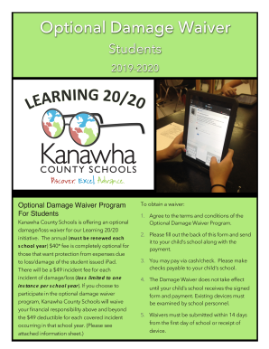 Fillable Online Optional Damage Waiver Fax Email Print - pdfFiller