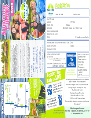 Fillable Online fo r info O - Teen Time of Edmonton Fax Email Print ...