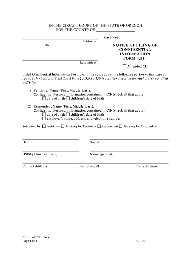 Fillable Online FORM (CIF) Fax Email Print - pdfFiller