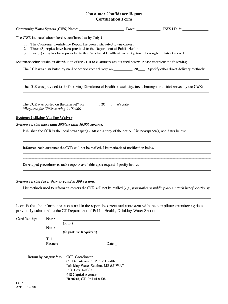 Fillable Online CCR Certification Fax Email Print - pdfFiller