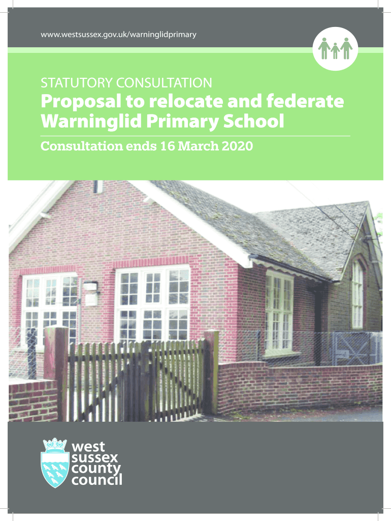 Fillable Online Proposal to relocate and federate Warninglid Primary ...