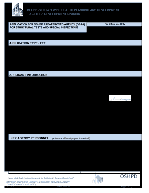 Fillable Online OFFICE OF STATEWIDE HEALTH PLANNING AND ... - oshpd.ca ...