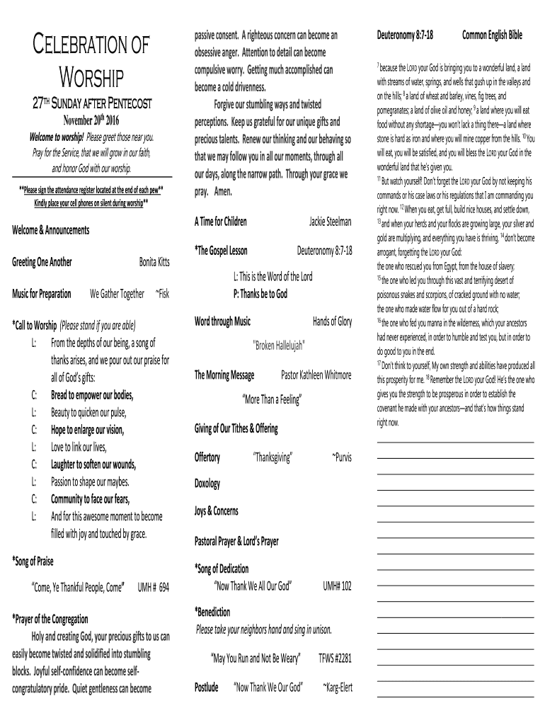 Fillable Online Celebration of passive consent. A righteous concern can ...