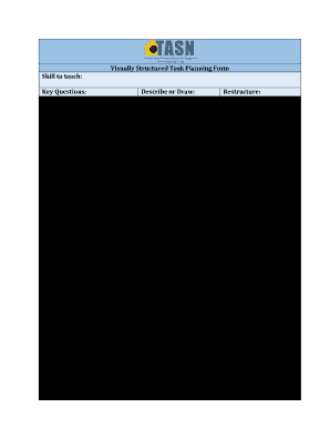 Fillable Online Visually Structured Task Planning Form Fax Email Print ...