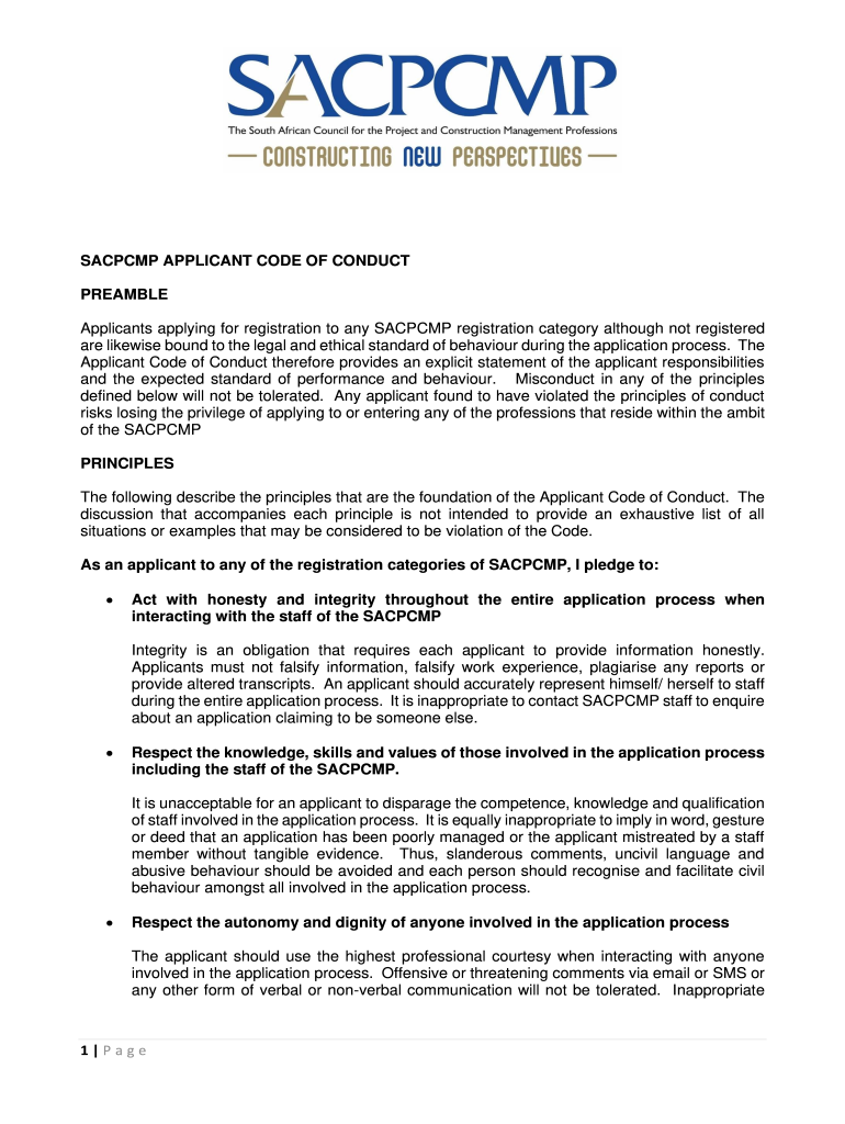 Fillable Online CODE OF CONDUCT CONSTRUCTION HEALTH AND SAFETY SCHEDULE ...