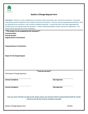 Fillable Online Section 3 Change Request Form - Amazon Web Services Fax ...