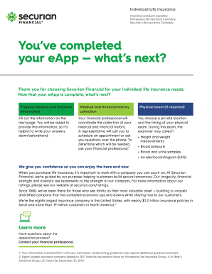 Fillable Online eApp, what happens next Fax Email Print - pdfFiller