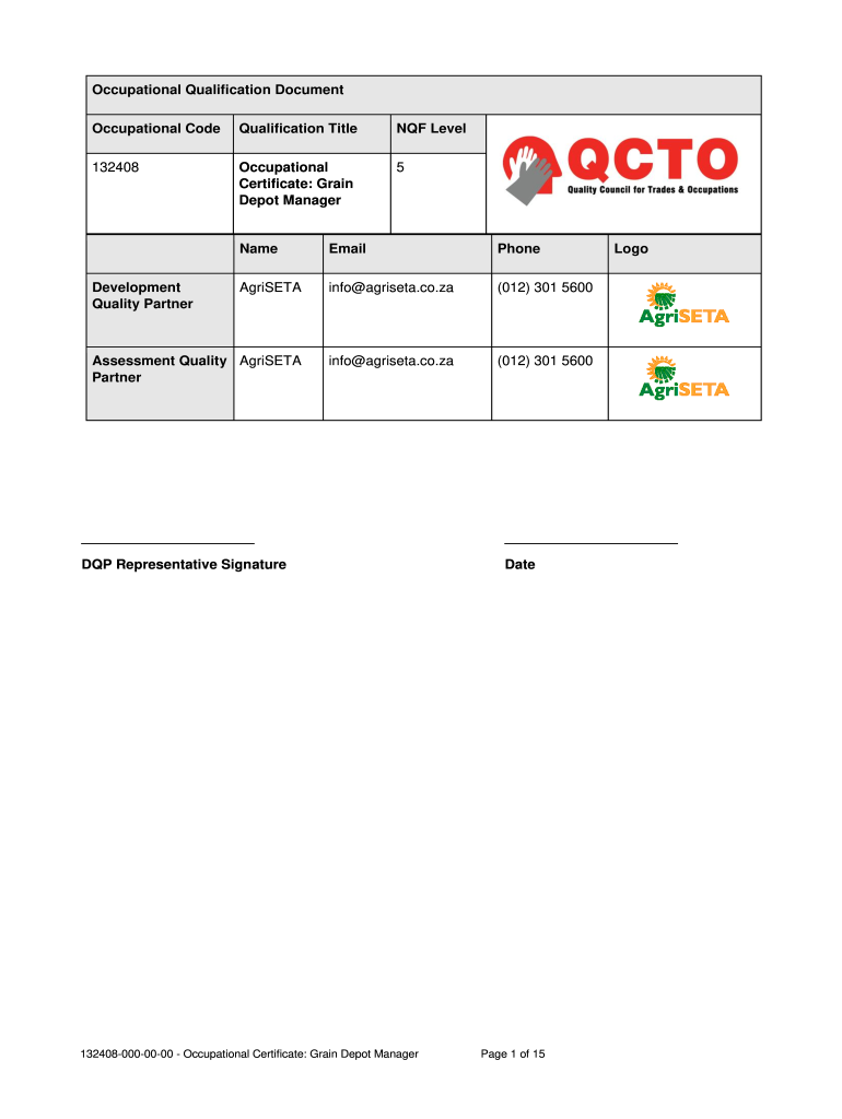 Fillable Online Agricultural Sector Education and Training Authority ...