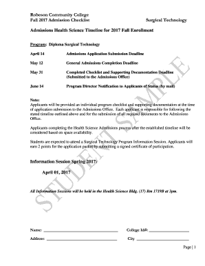 Fillable Online Program: Diploma Surgical Technology Fax Email Print ...