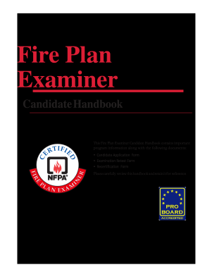Fillable Online FIRE PLAN EXAMINER CERTIFICATION PROGRAM Fax Email ...