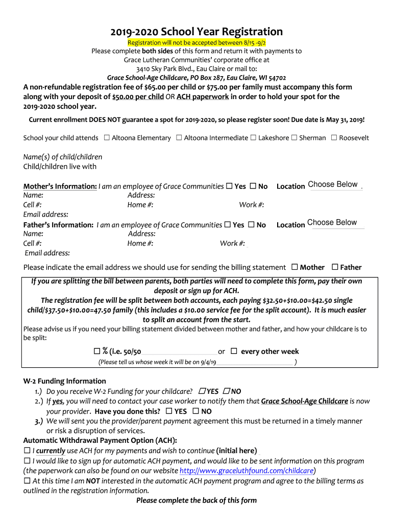 Fillable Online 2019-20 SACC-Registration-fillable-form.docx Fax Email ...