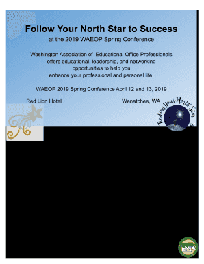 Fillable Online Follow Your North Star to Success - WAEOP Fax Email Print - pdfFiller