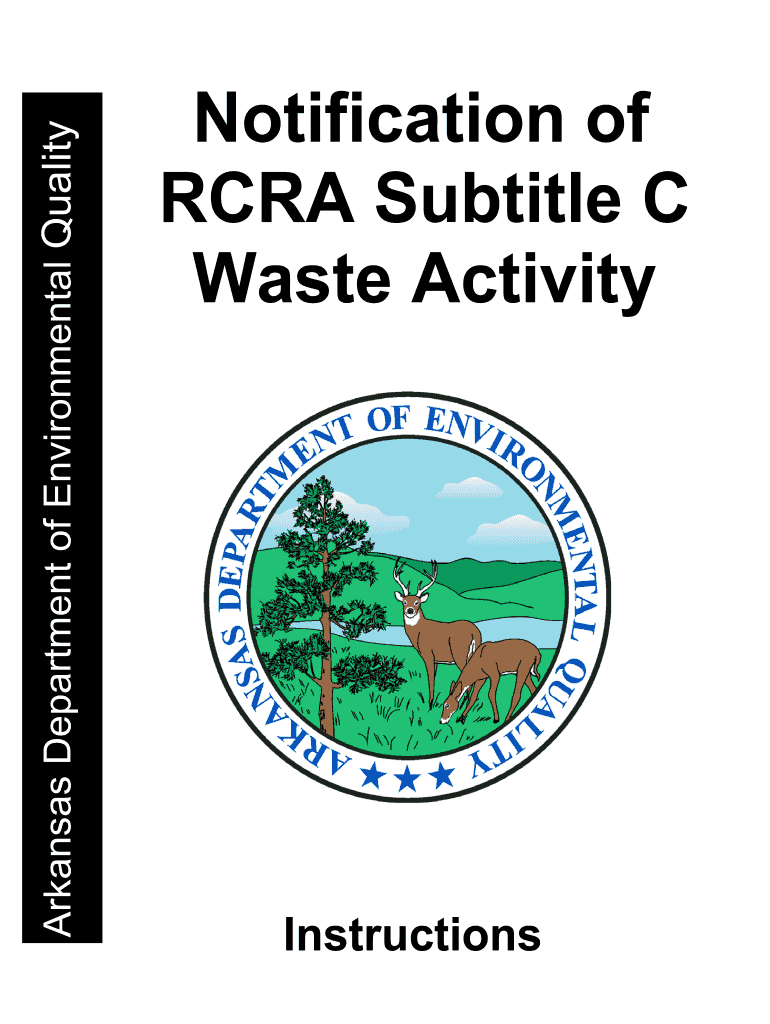 Fillable Online Rcra subtitle c site identification form - Fill Out and ...