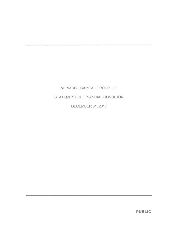 Fillable Online monarch capital group llc statement of financial ...