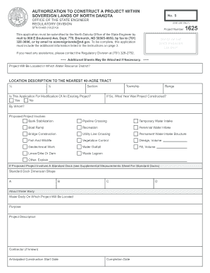 Fillable Online Authorization To Construct A Project Within Sovereign ...