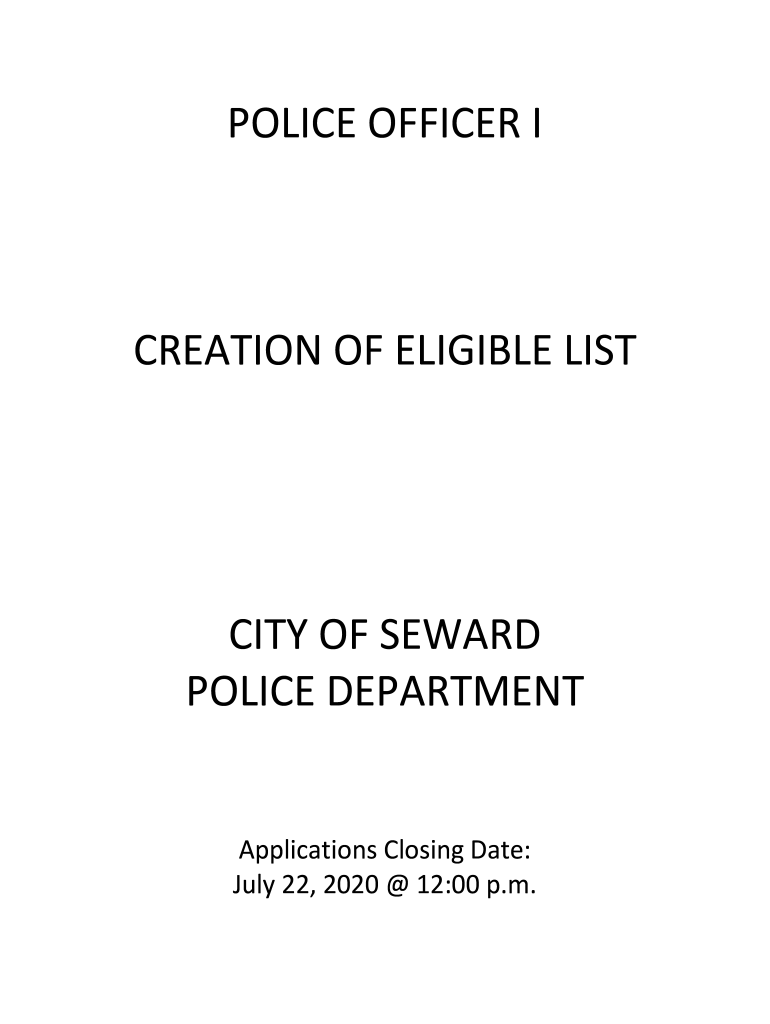 Fillable Online Cover Sheet- POLICE OFFICER I.docx Fax Email Print ...