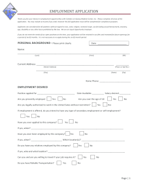 Fillable Online Employment Application-1.eps Fax Email Print - pdfFiller