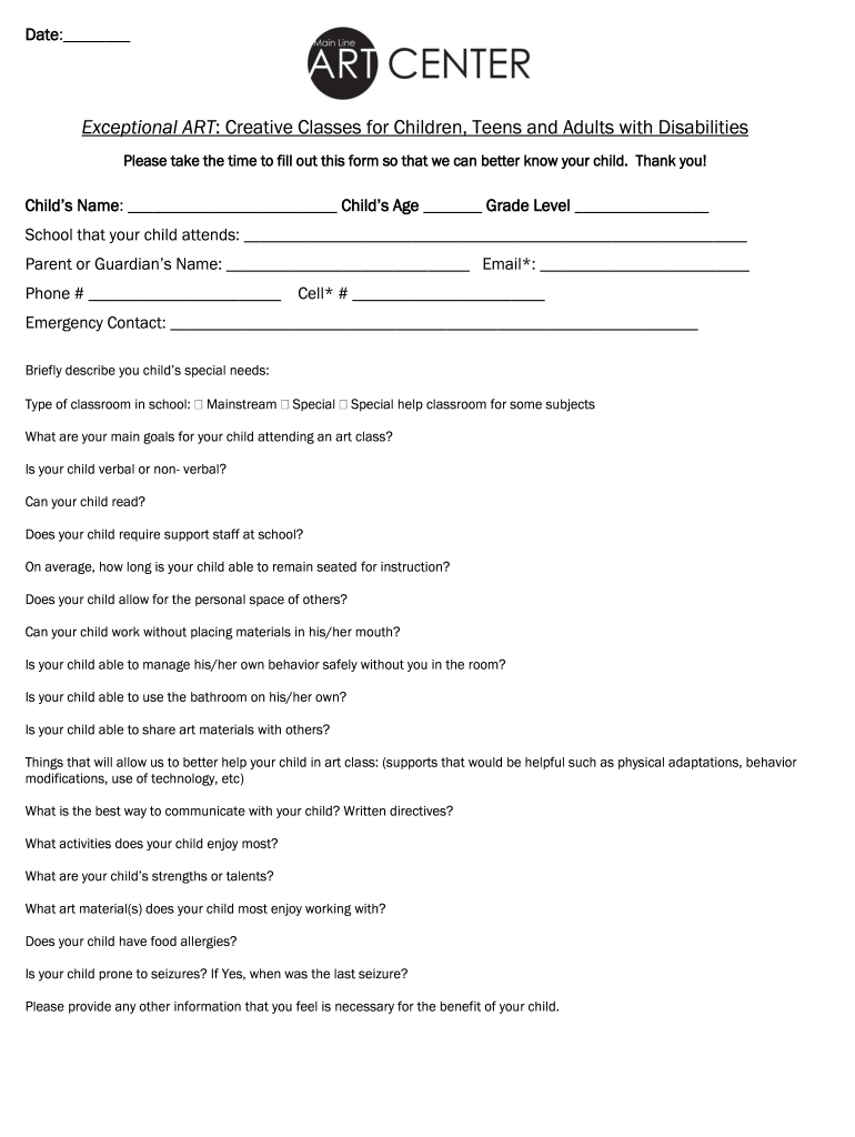 Fillable Online Please take the time to fill out this form so that we ...