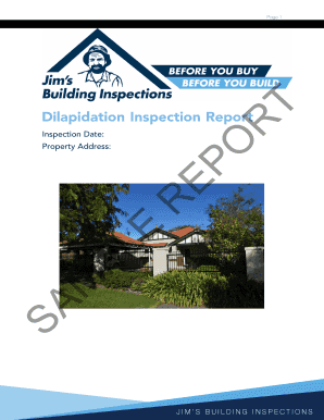 Fillable Online Dilapidation Inspection Report Fax Email Print - pdfFiller