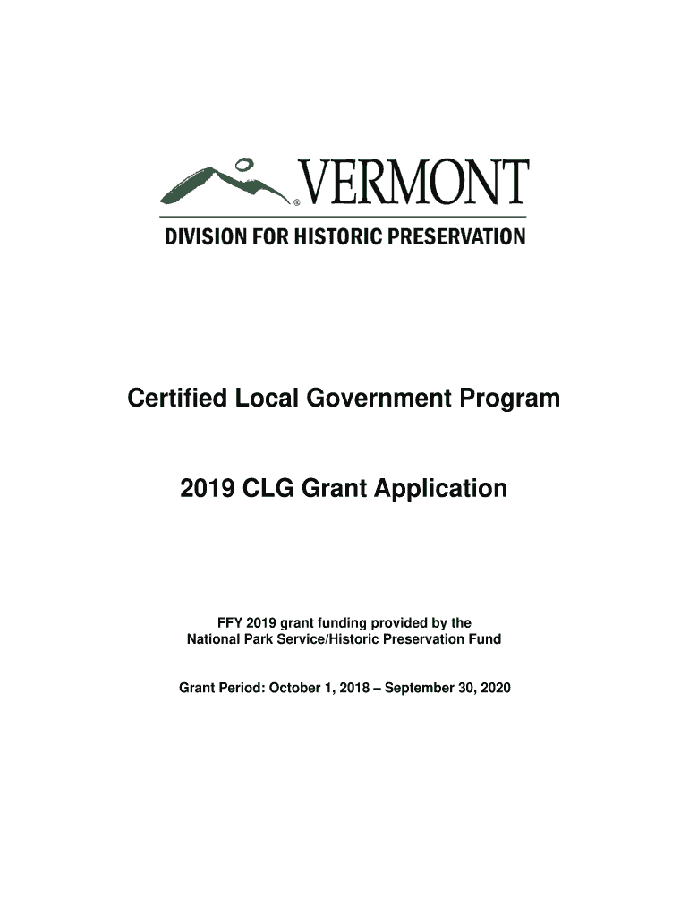 Fillable Online National Park Service/Historic Preservation Fund Fax ...