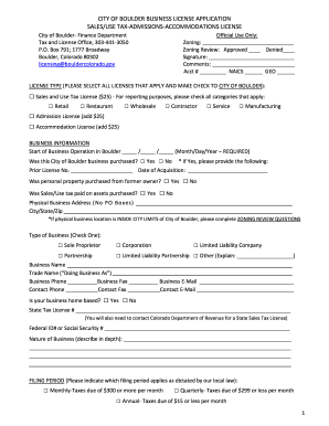 Fillable Online city of boulder business license application sales/use ...