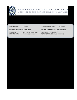 Fillable Online YEAR 10 MATHEMATICS TEST Fax Email Print - pdfFiller