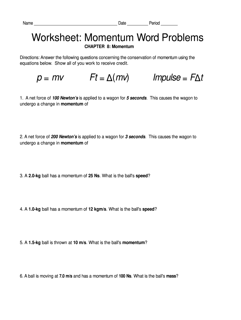 Fillable Online Understanding Car CrashesIt's Basics Physics Teacher's ...