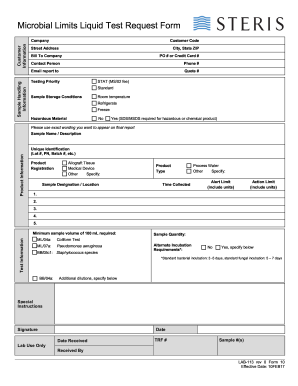 Fillable Online Pre-test and Method Validation of Microbial Limit Test ...
