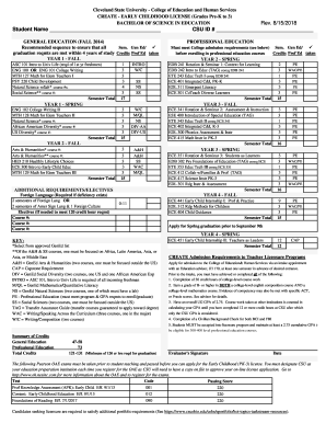 Fillable Online CREATE - EARLY CHILDHOOD LICENSE (Grades Pre-K to 3 ...