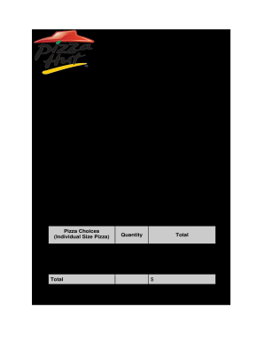 Fillable Online Fun Lunch - Pizza Fax Email Print - pdfFiller