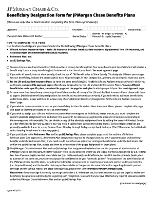 Fillable Online Transfer on Death Agreement (PDF) - Chase Bank Fax ...