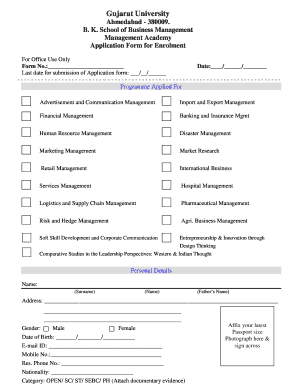 Fillable Online Last date for submission of Application form: // Fax ...