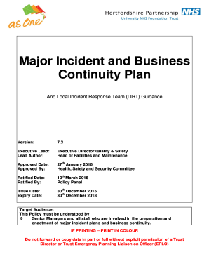 Fillable Online ambassadors Sample Operational Risk Profile Report ...