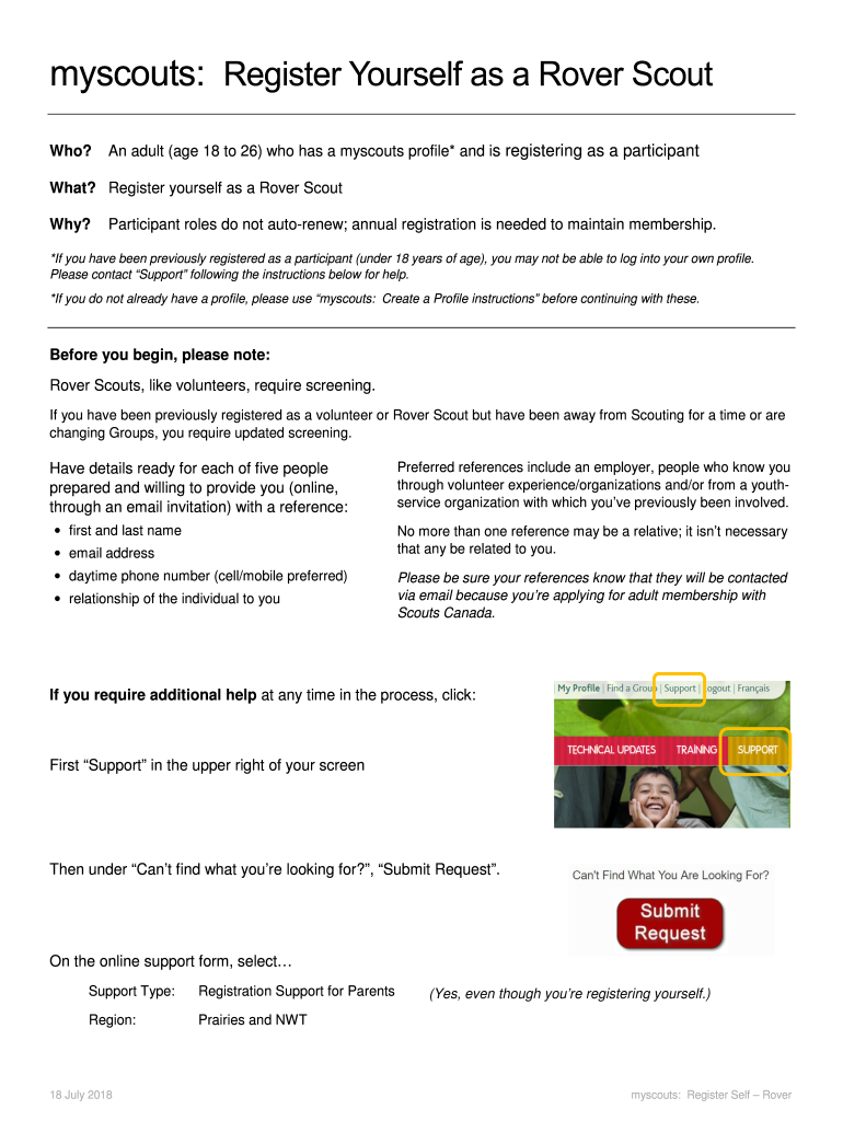 Fillable Online Myscouts-RegisterSelf-Rover Fax Email Print - pdfFiller