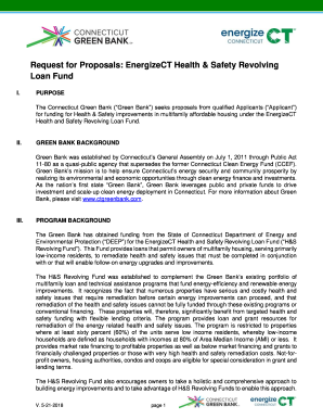 Fillable Online Current Green Energy Requests for ProposalCT Green Bank ...