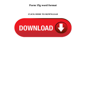 Fillable Online Form 15g word format Fax Email Print - pdfFiller