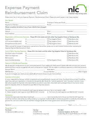 Fillable Online daycare expense reimbursement claim form - Horizon Blue ...