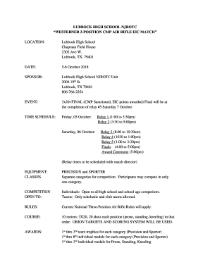 Fillable Online Westerner 3P Air Rifle Match - EIC match - CMP Club ...