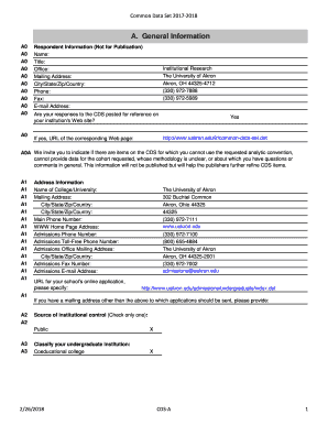 Fillable Online Fillable Online Common Data Set (CDS) Office of ... Fax ...