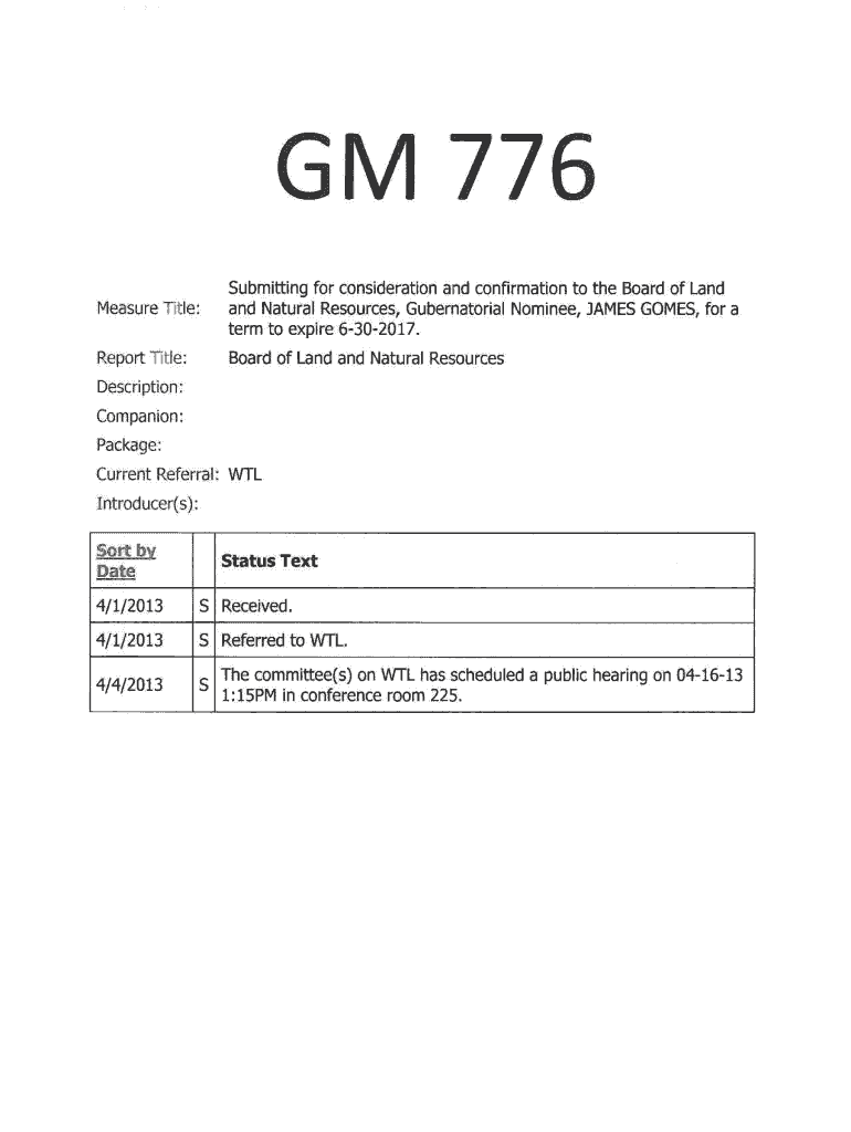 Fillable Online GM 776 Fax Email Print - pdfFiller