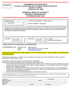 Fillable Online PSC RFP Instructions/Form Fax Email Print - pdfFiller