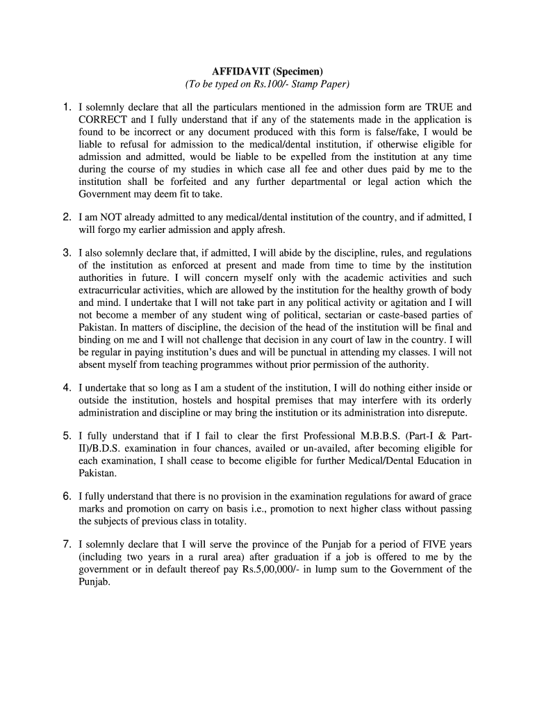 Fillable Online (RS. 20/- STAMP PAPER) AFFIDAVIT FOR DUPLICATE SHARE ...