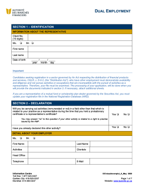 Fillable Online Dual Employment Form. Dual Employment Form Fax Email ...