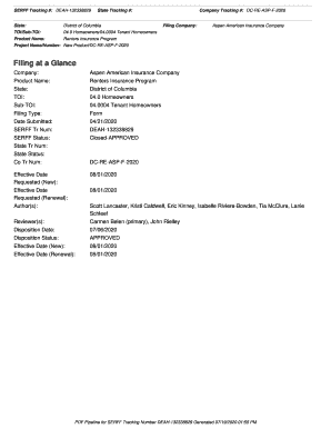 Fillable Online renters insurance coverage form Fax Email Print - pdfFiller