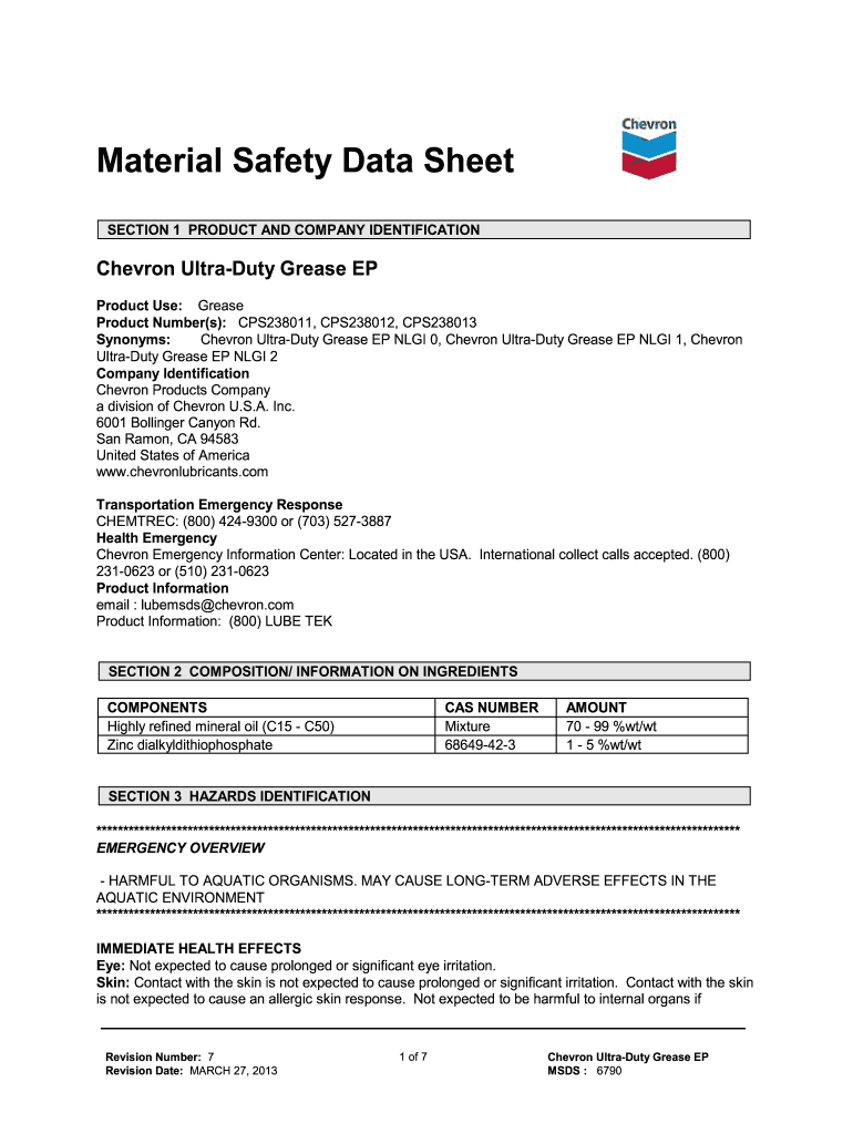 Fillable Online Material Safety Data Sheet - Power Lube Ind Fax Email ...